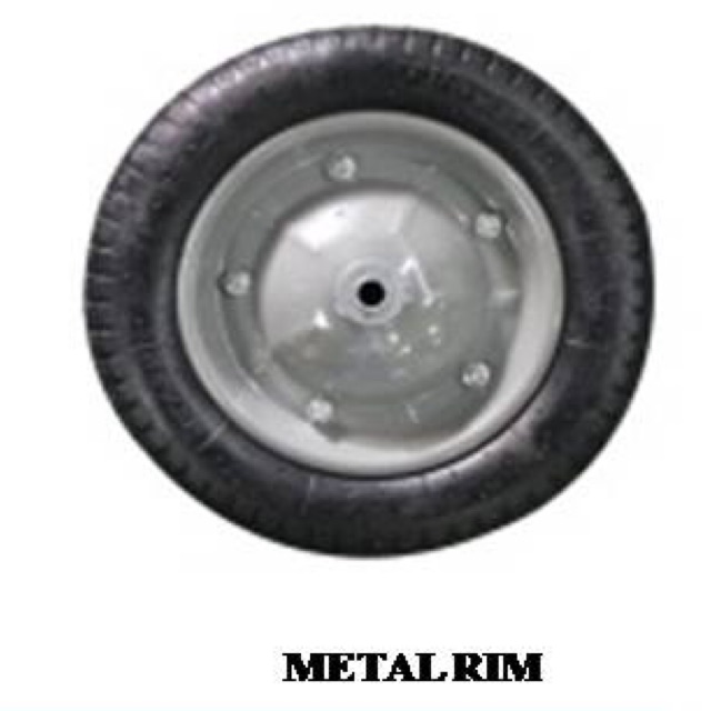 Wheel Barrow Wheel Steel Rim Tayar Angin Kereta Tolak Rim Besi | Shopee ...