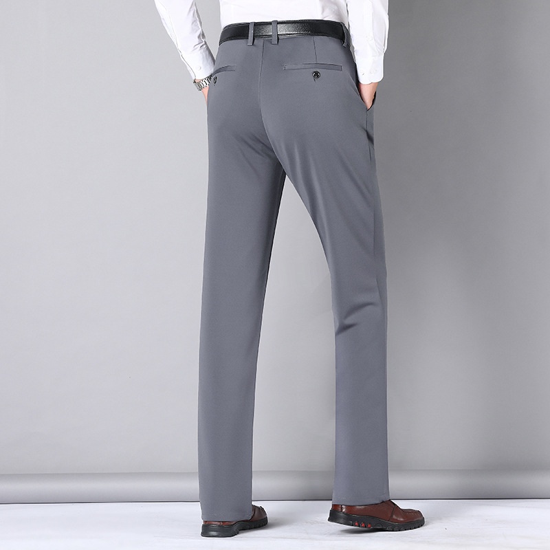 🔥Local Delivery🚚Men's Formal Pants Office Straight Loose Pant Non ...