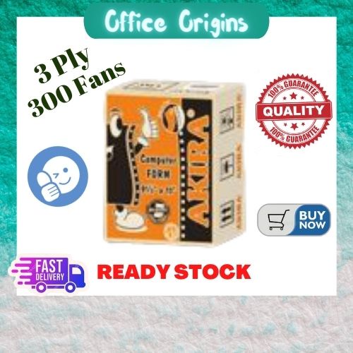 Office Origins AKIRA 3Ply Computer Form 9.5" X 11" 3 Ply NCR Paper 300 ...