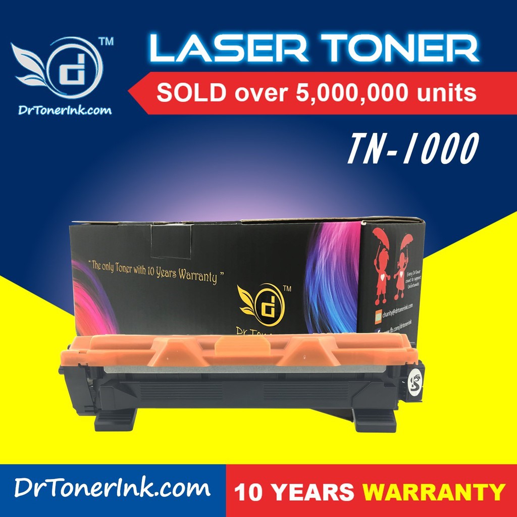 Compatible Laser Toner by DrToner Brother TN1000 TN-1000 1000 HL-1110 ...