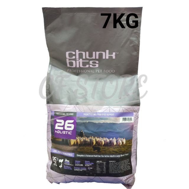 CHUNKBITS Holistic 26 Dog Food - 7KG Original Pack | Shopee Malaysia
