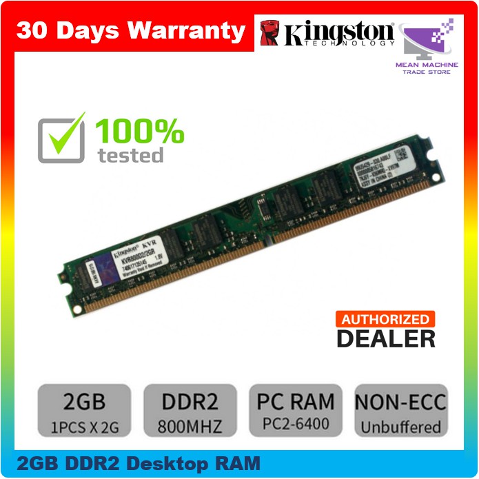 KINGSTON Desktop DDR2 DDR3 2GB 4GB 8GB 667MHz 800MHz 1600Mhz PC RAM | Shopee Malaysia