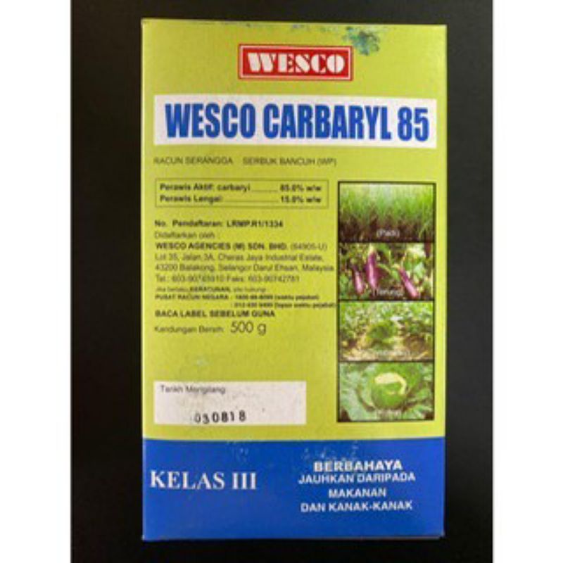 WESCO CARBARYL 85 500GM RACUN SERANGGA | Shopee Malaysia