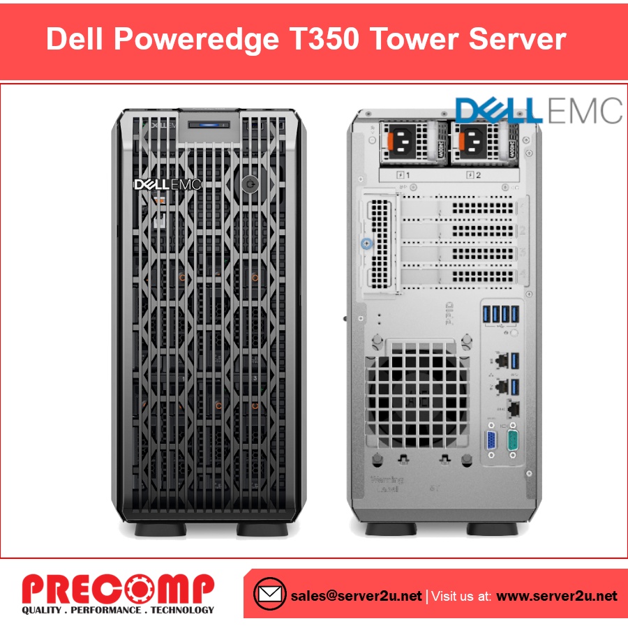 (PRE ORDER 2-3 WEEKS) Dell PowerEdge T350 Tower Server (E-2324G.8GB ...