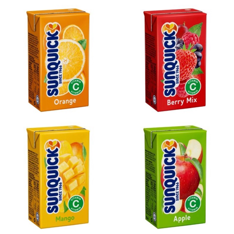 SUNQUICK FRUIT READY TO DRINK MINUMAN KOTAK SUNQUICK KECIL 125ML ...