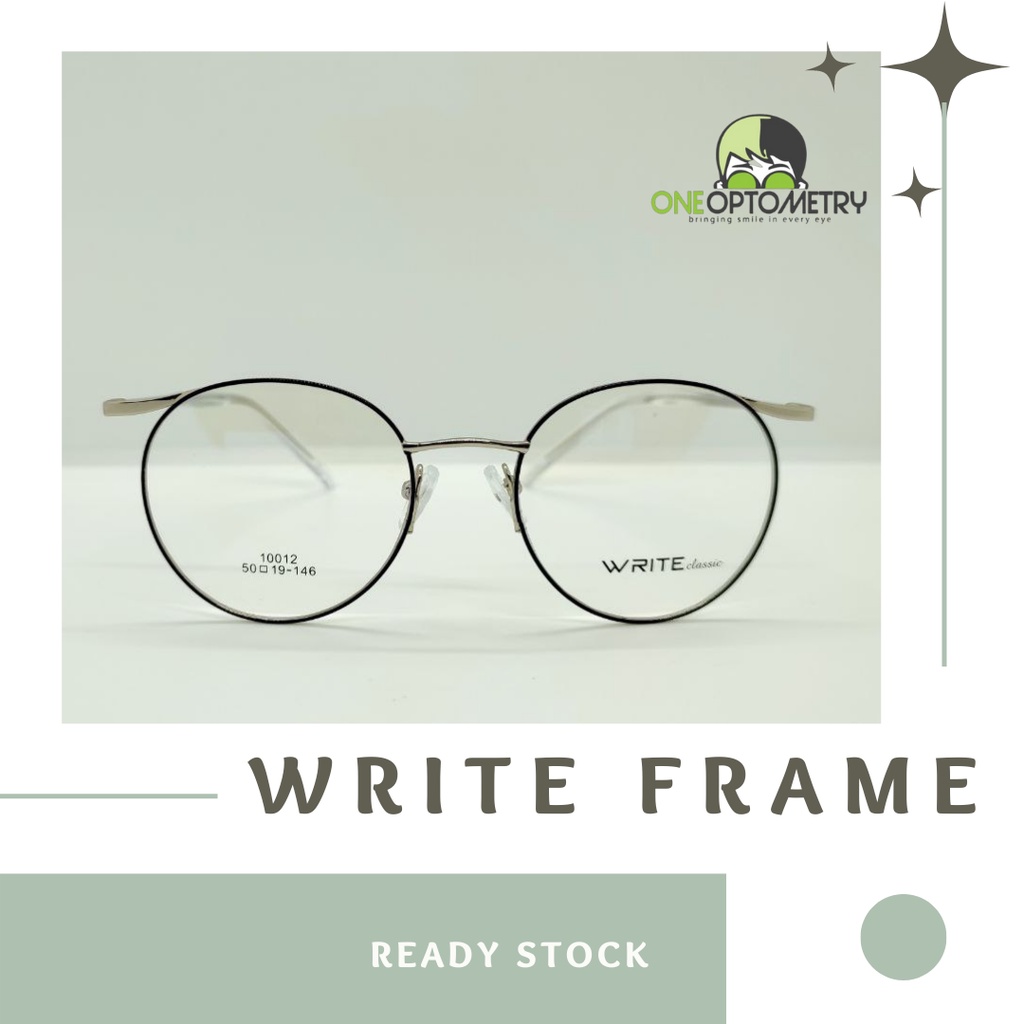 Write classic Bingkai Cermin Mata / Metal Frame / Spek Mata Viral ...