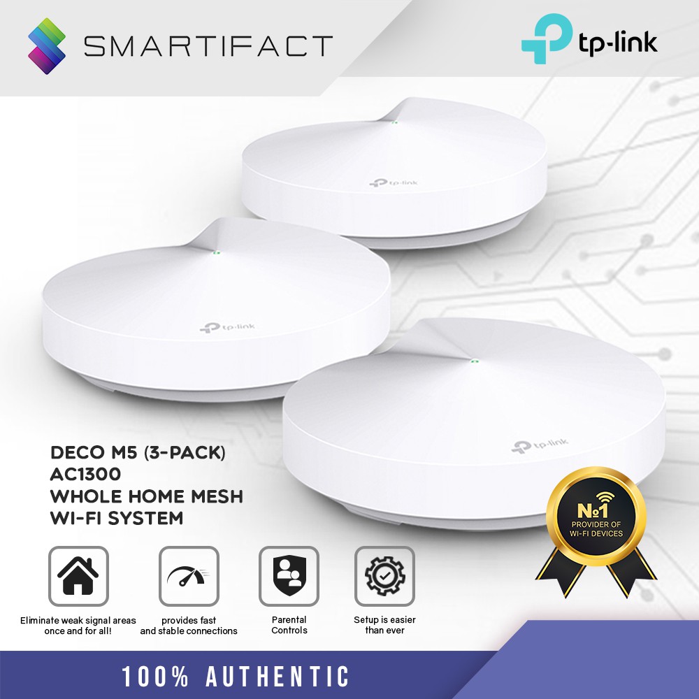TP-Link Deco M5 (3-pack) AC1300 Whole Home Mesh Wi-fi System | Shopee Malaysia