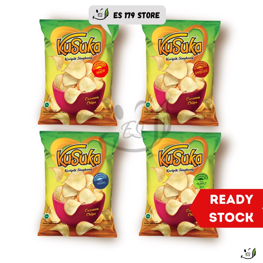 Hala KUSUKA Cassava Chips Tapioca Chips 木薯片 Keripik Singkong 180g Original | Balado Spicy | BBQ ...