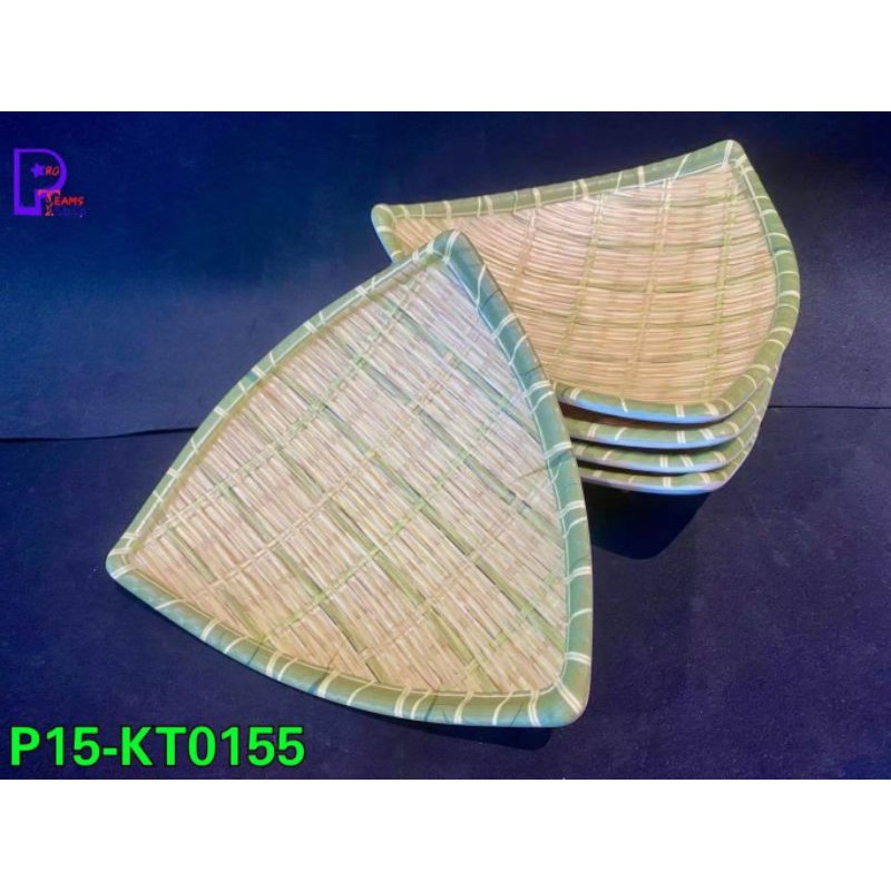 ️Ready stock Japanese style Melamine Bamboo design 9inch triangle ...