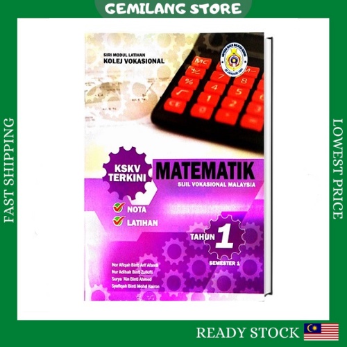 Buku Latihan Kolej Vokasional Matematik Tahun 1 Semester 1 | Math Book for Vocational School ...