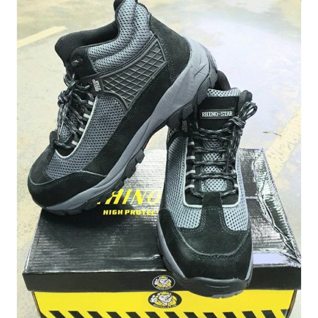 📣[Light Weight] RHINO STAR SAFETY SHOE/SAFETY BOOT MID HIGH CUT BOOTS ...