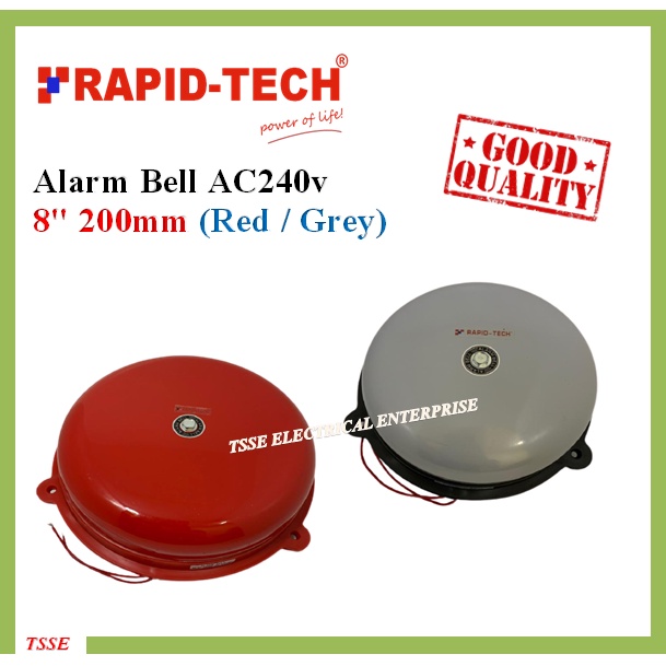 🔥Ready Stock🔥 (AC240v) Dia School Fire Alarm Round Shape Electric Bell ...