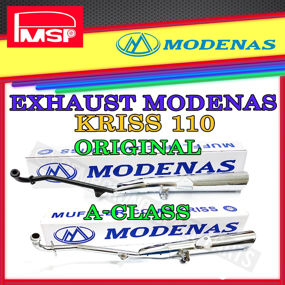 MODENAS STANDARD RACING EXHAUST PIPE MUFFLER KRISS110 ORIGINAL / A-CLASS | Shopee Malaysia