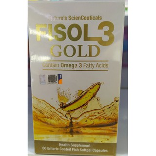 FISOL 3 GOLD (Contain: Omega 3 Fatty Acids) 60 Capsule Fish oil ...