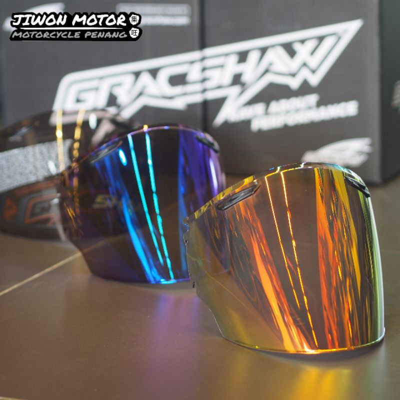GRACSHAW GRIXENT VISOR🇲🇾 GRIXENT HELMET SPAREPART ( SMOKE,REVO BLUE ...
