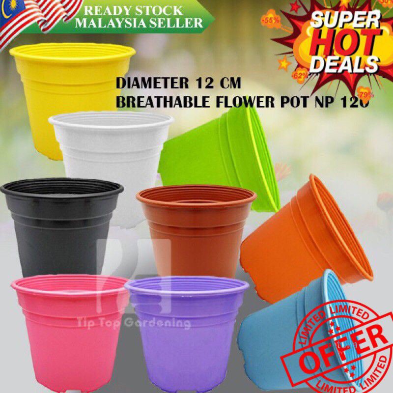 🌈Pasu Bunga 💕 Pasu mini12 CM COLOR SELECTION FLOWER POT NP120 PASU ...