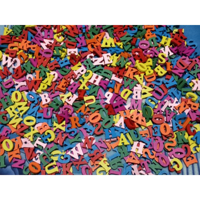 Wooden Alphabet (100pcs/pack) | Shopee Malaysia