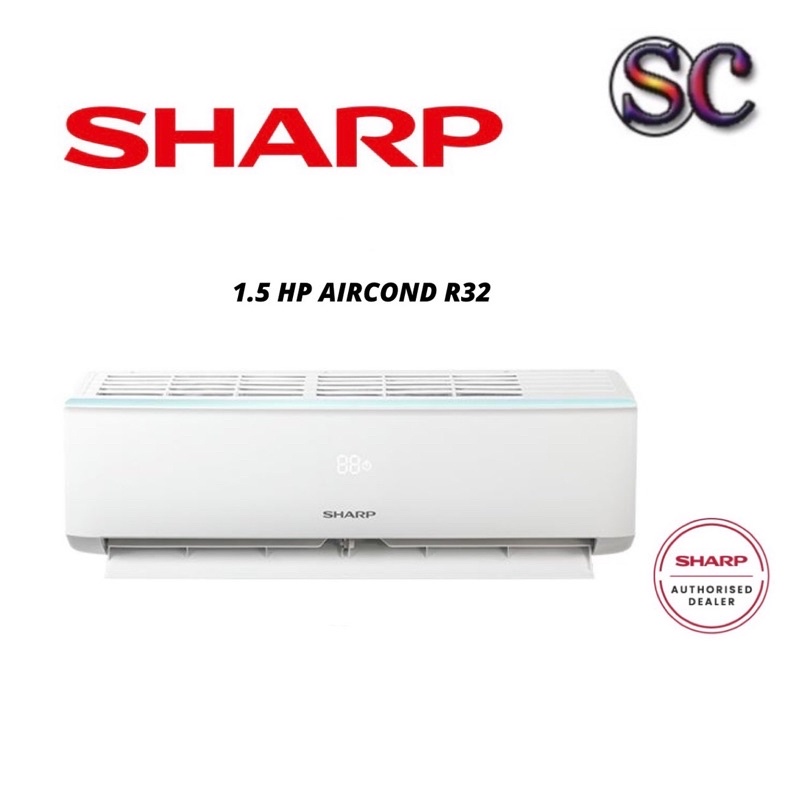 Sharp 1.5HP R32 Air Conditioner AHA12XCD/AUA12XCD | Shopee Malaysia