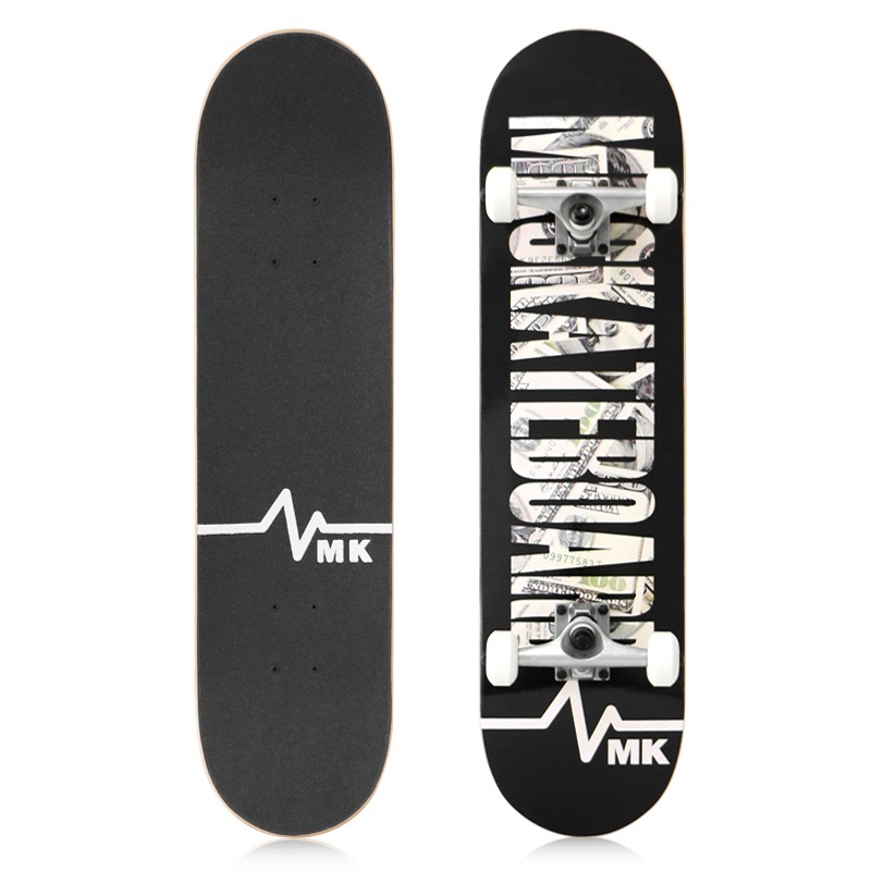 31*8inch pro wood skateboard pro skaters double kick tail maples ...