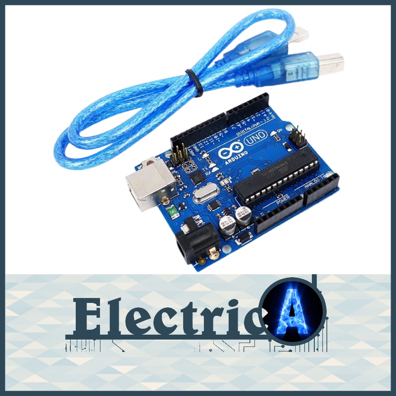 Arduino Uno R3 ATMEGA328P + (Free USB Cable) Compatible Atmel DIP ...