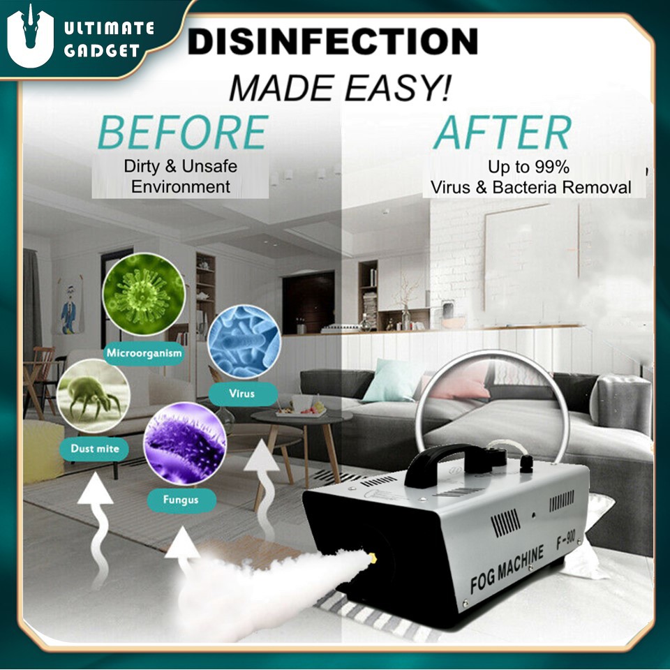 Fogging Machine Disinfectant 900W Nano Mist Fogger Gun Smoke Fog ...