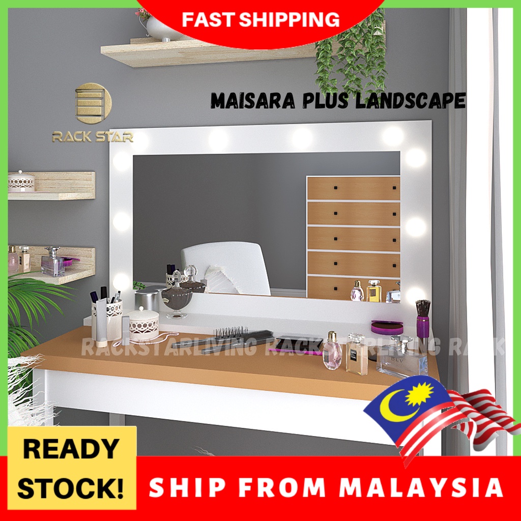 READYSTOCK Vanity Mirror / Cermin Berlampu -MAISARA PLUS- | Shopee Malaysia