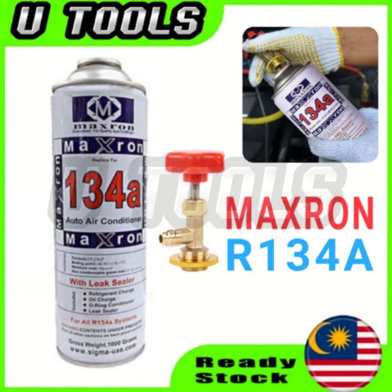 MAXRON R134a Gas Aircond Kereta Refrigerant Car Air Conditioning R134a R134a Maxron | Shopee ...