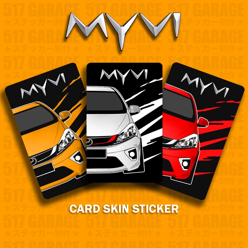 PERODUA MYVI 2018 - T*GO CARD STICKER - ATM STICKER - BANK CARD STICKER ...