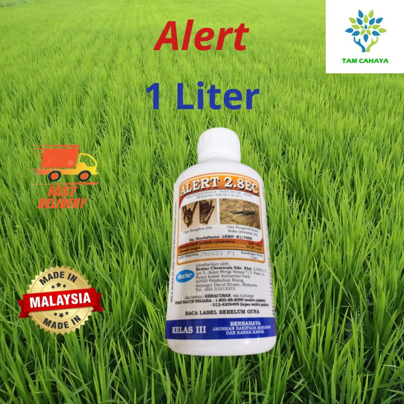 Alert 1 Liter (Sama Dengan Sygenta Karate ) lambda cyhalothrin 2.8% Racun Serangga Ulat | Shopee ...
