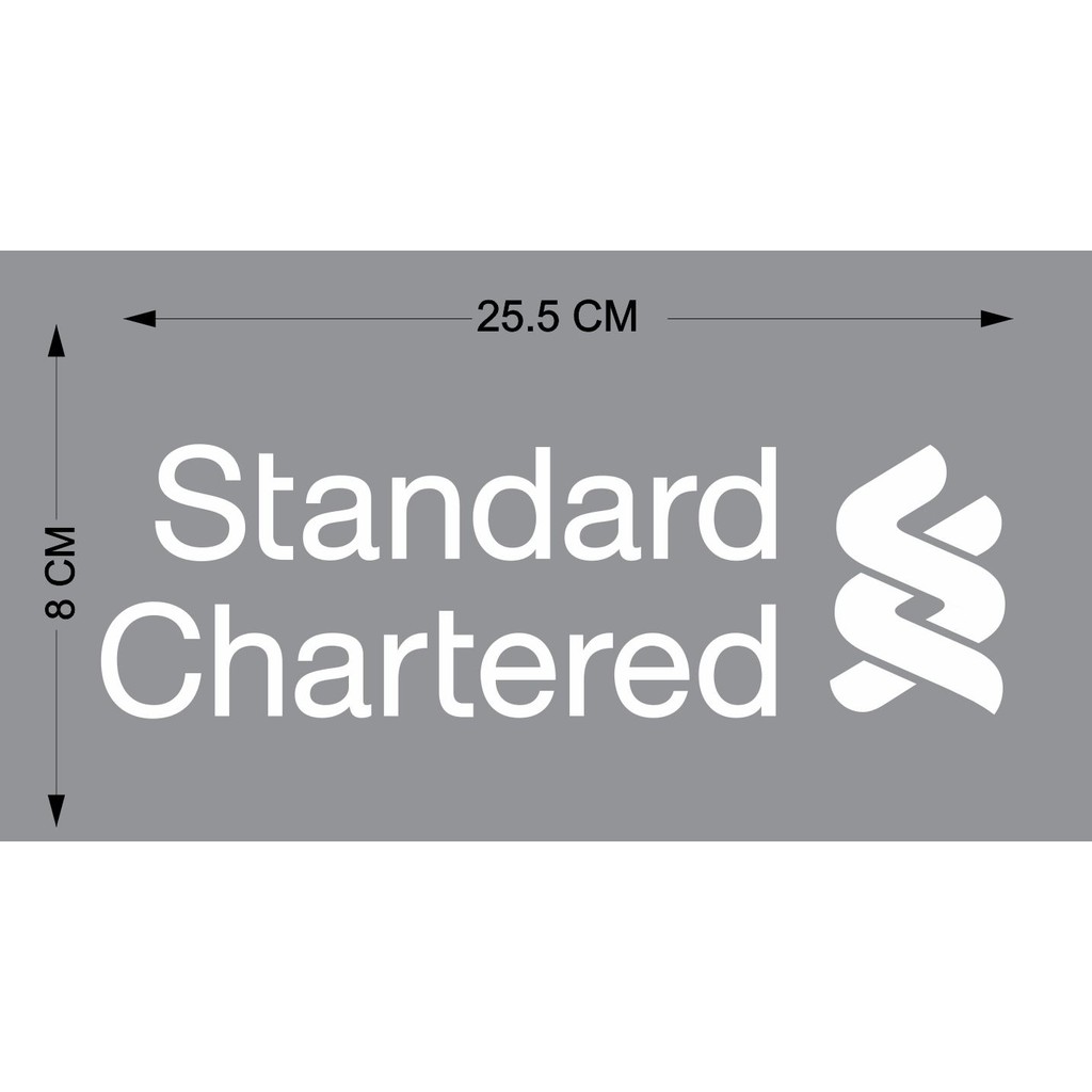 Standard Chartered Sponsor Sticker - Iron On Sticker | Shopee Malaysia