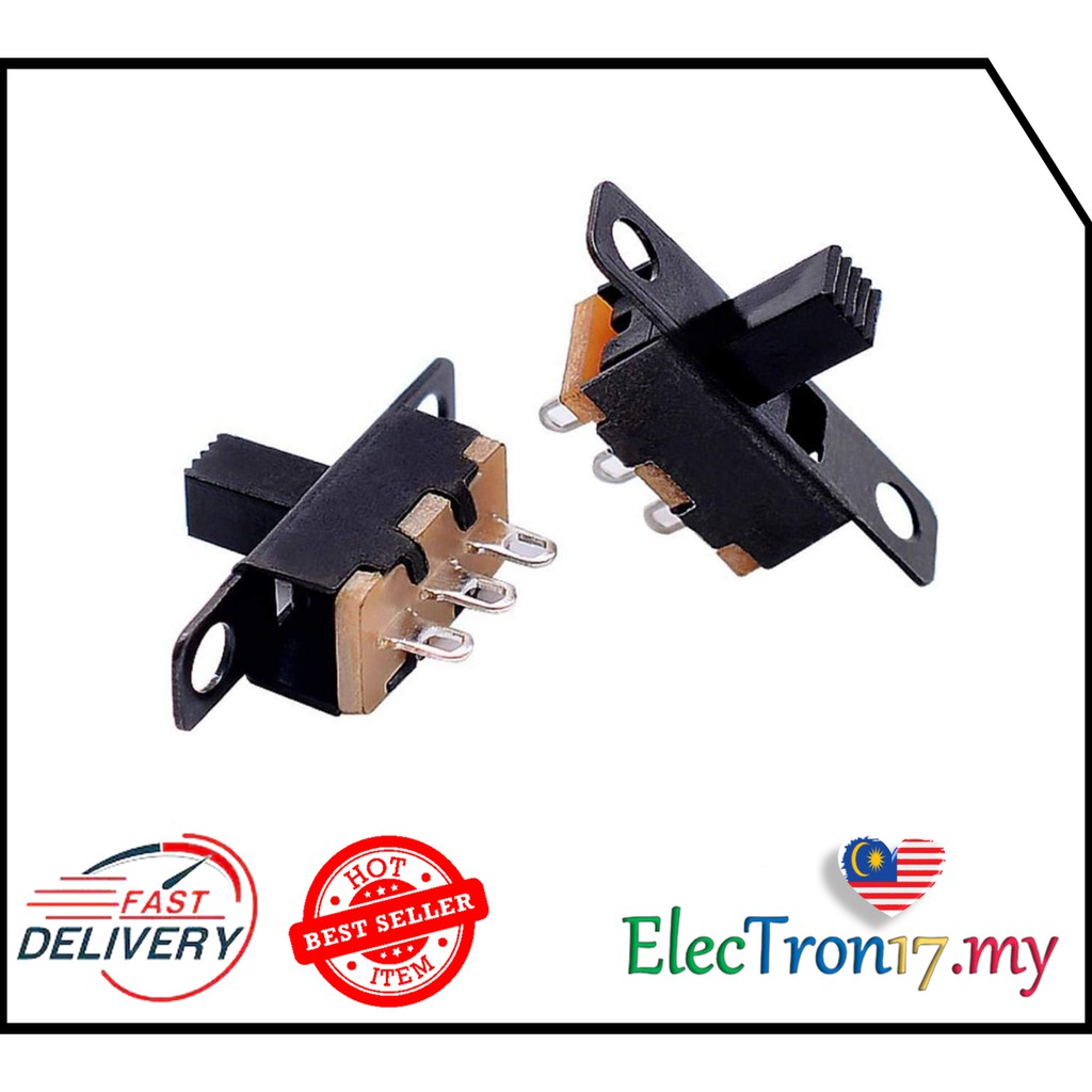 5 Pcs Mini Slide Switch 3 Pin DIY Power Sw. 2 Position ON-OFF Toggle ...