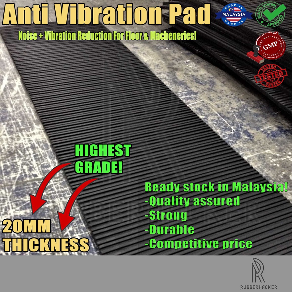 Anti-Vibration Rubber Pad 20MM Thickness for water pump and machine ...
