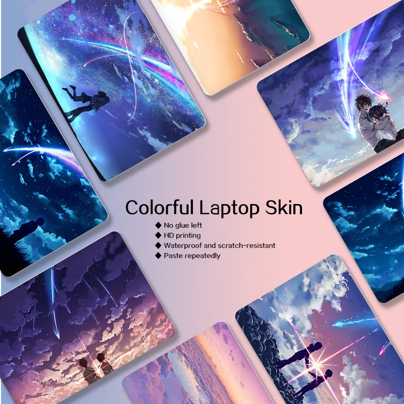 DIY laptop skin PVC sticker anime design decals suitable for 10/11/12 ...
