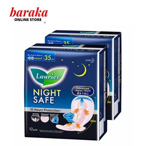 Laurier Nightsafe Wing 35cm 12s Twin Pack | Shopee Malaysia