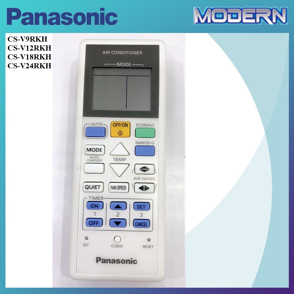 V9RKH PANASONIC AIR COND REMOTE CONTROL ** 100% ORIGINAL** | Shopee ...