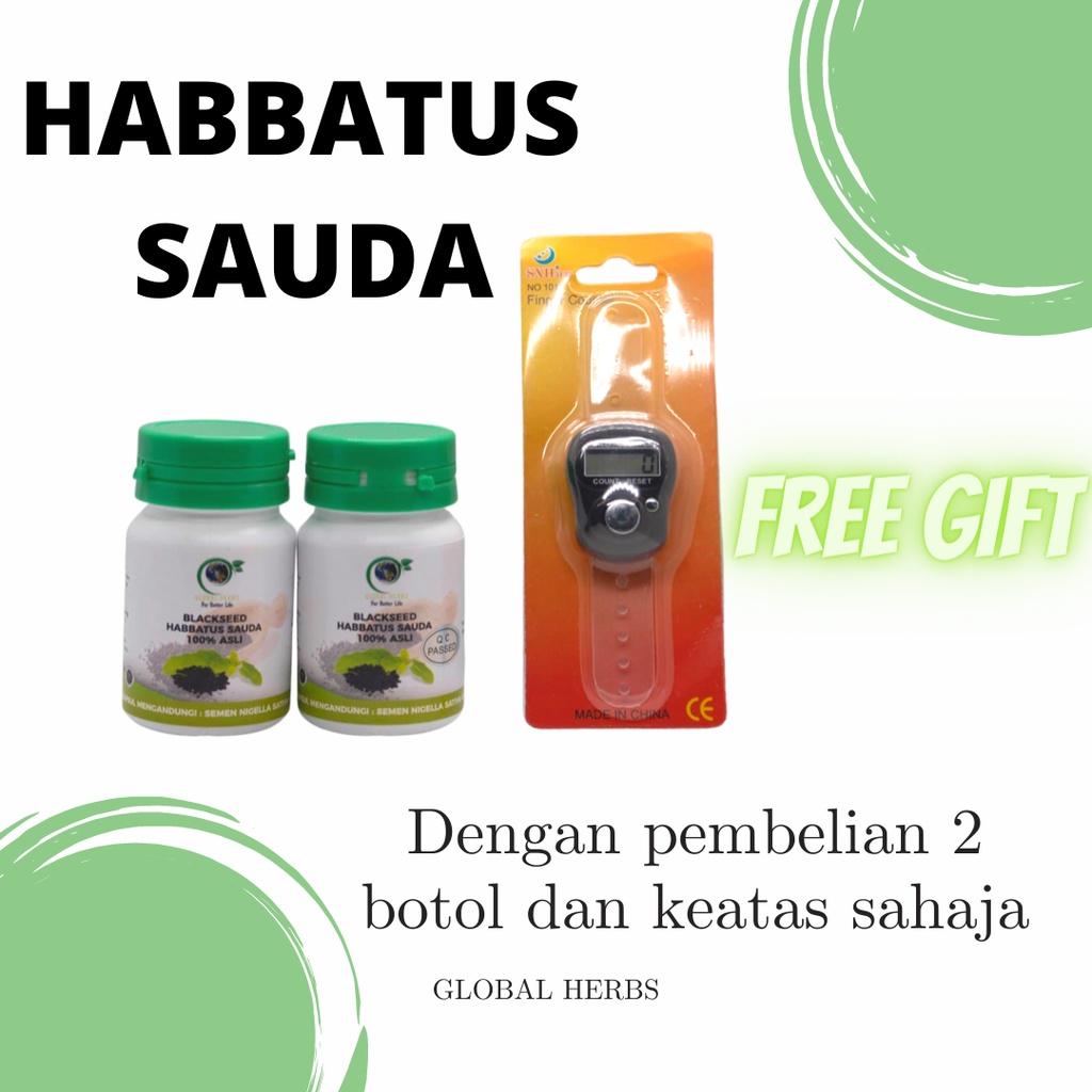 💥READY STOCK💥KAPSUL HABBATUSSAUDA 💯% ORIGINAL -BLACK SEEDS-GLOBAL HERBS ...