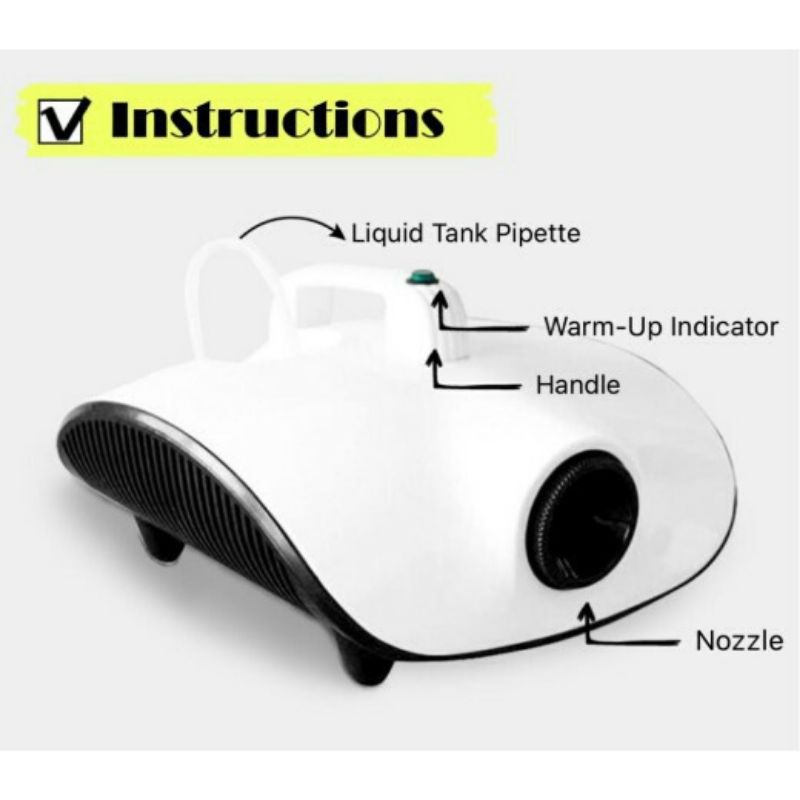 Air Fogging Disinfectant Machine (1500W) no warranty | Shopee Malaysia