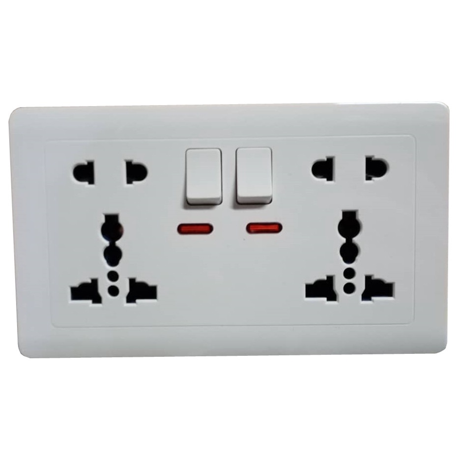 MULTI 13A WALL SWITCHES SOCKET【WHITE】USB CHARGER 3Pin 2Pin DOUBLE PLUGS ...