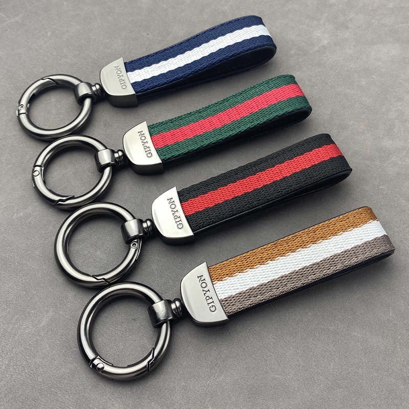 Colour webbing leather keychain/Nylon keychain/Leather keychain ...