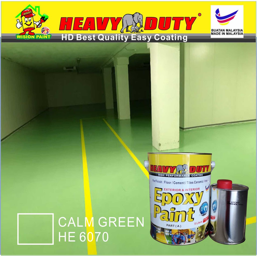 5 Liter EPOXY ( HEAVY DUTY ) Two Pack Epoxy Floor Paint - 4 Liter Epoxy ...