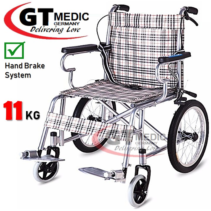 WCB GT MEDIC GERMANY Ultra Lightweight Wheelchair Foldable Travel Transport Wheel Chair / Kerusi ...