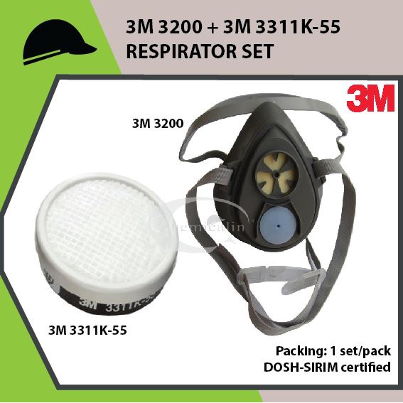 3M 3200 + 3M 3311K-55 RESPIRATOR SET | Shopee Malaysia