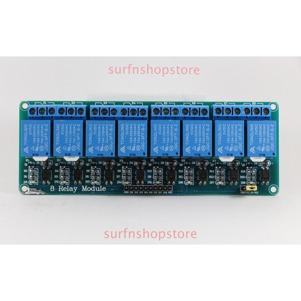 Arduino 8 Channel Way Opto Isolator 5V Relay Module ( ACTIVE LOW ) | Shopee Malaysia