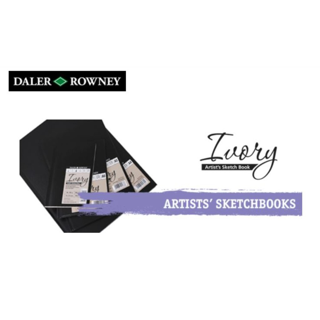 Daler Rowney Ivory Sketchbooks Hardbound 90gsm 78 Sheets | Shopee Malaysia