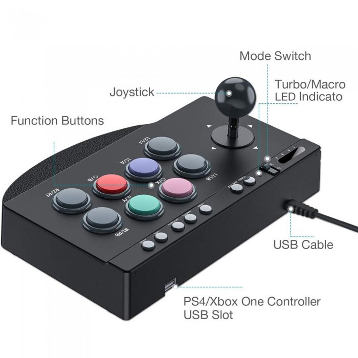 [PXN ARCADE STICK]PS4 NINTENDO SWITCH XBOX WINDOWS ANDROID ALL IN 1 ...