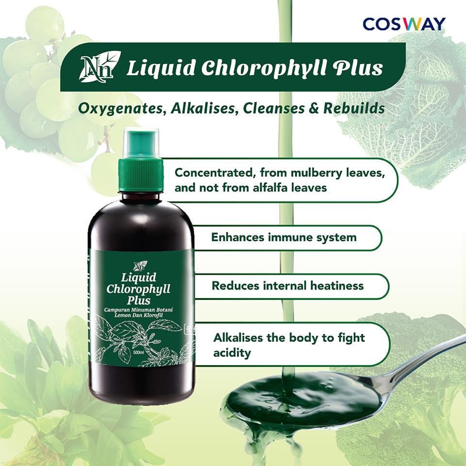 Cosway Nn Liquid Chlorophyll Plus (500ml) (EXP Date : 04/2024) | Shopee ...