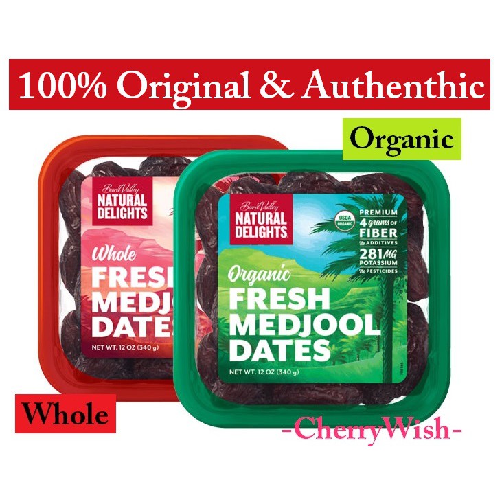 [SHIP TODAY] 454g / 227g Fresh Medjool Kurma Dates (Whole / Organic ...