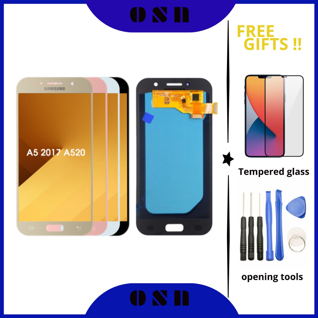 OSN Original Samsung A5 2017 A520 A520F A520G LCD Display + Touch ...