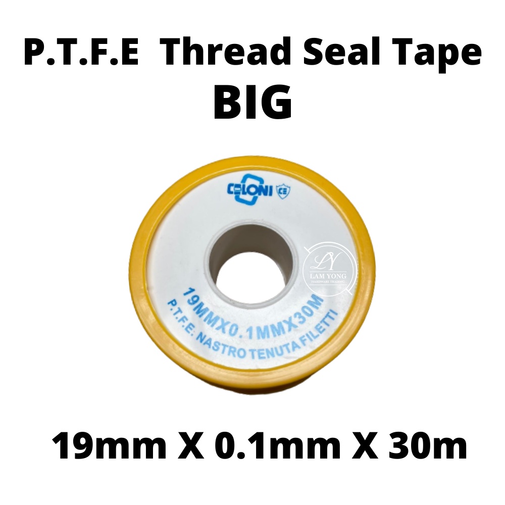 (BIG) White Tape PTFE Thread Seal Tape / Putih Air Tap Besar / Plumbing ...