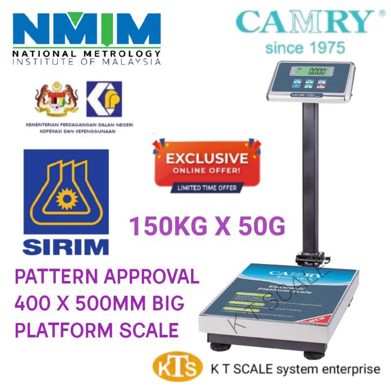CAMRY 150KG CAMRY Digital Platform Scale TCS-ZC61Z | Shopee Malaysia